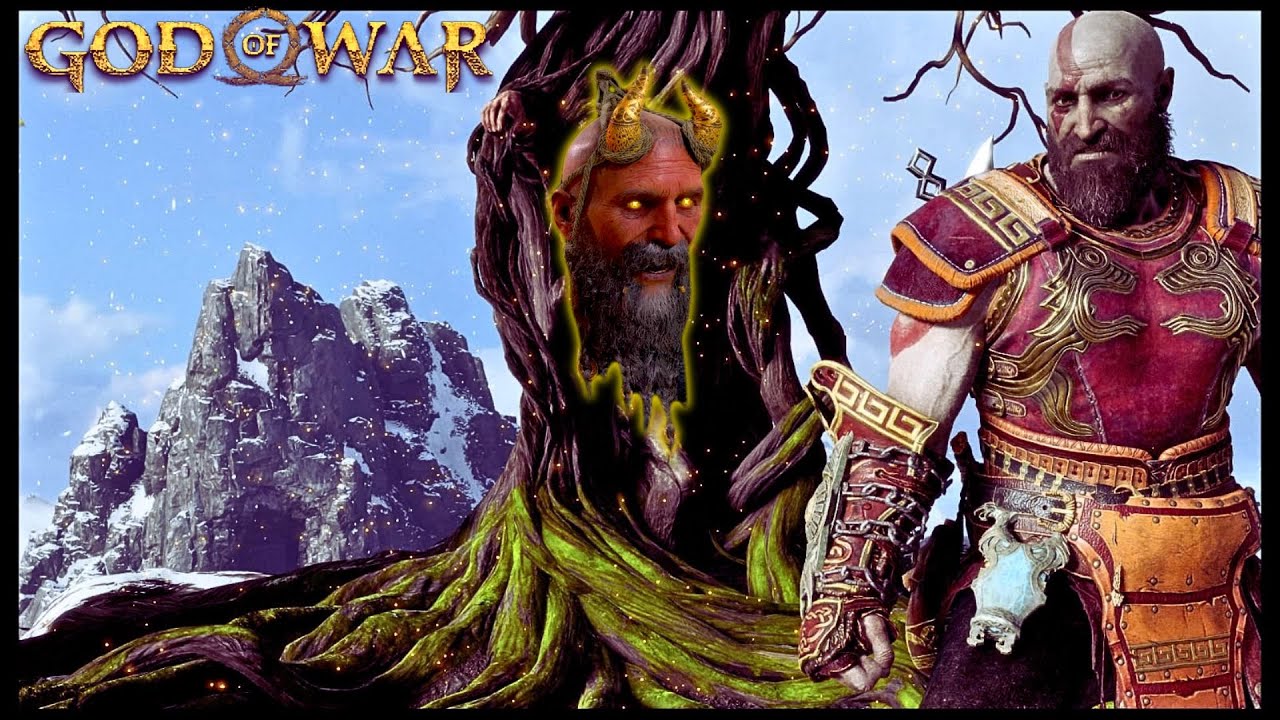 Mimir's Reaction Seeing the Tree Where he Trapped for Ages God Of War ...