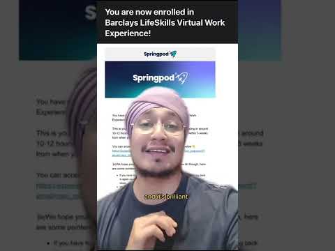 Enroll in Barclays Life Skills Virtual Work Experience - YouTube
