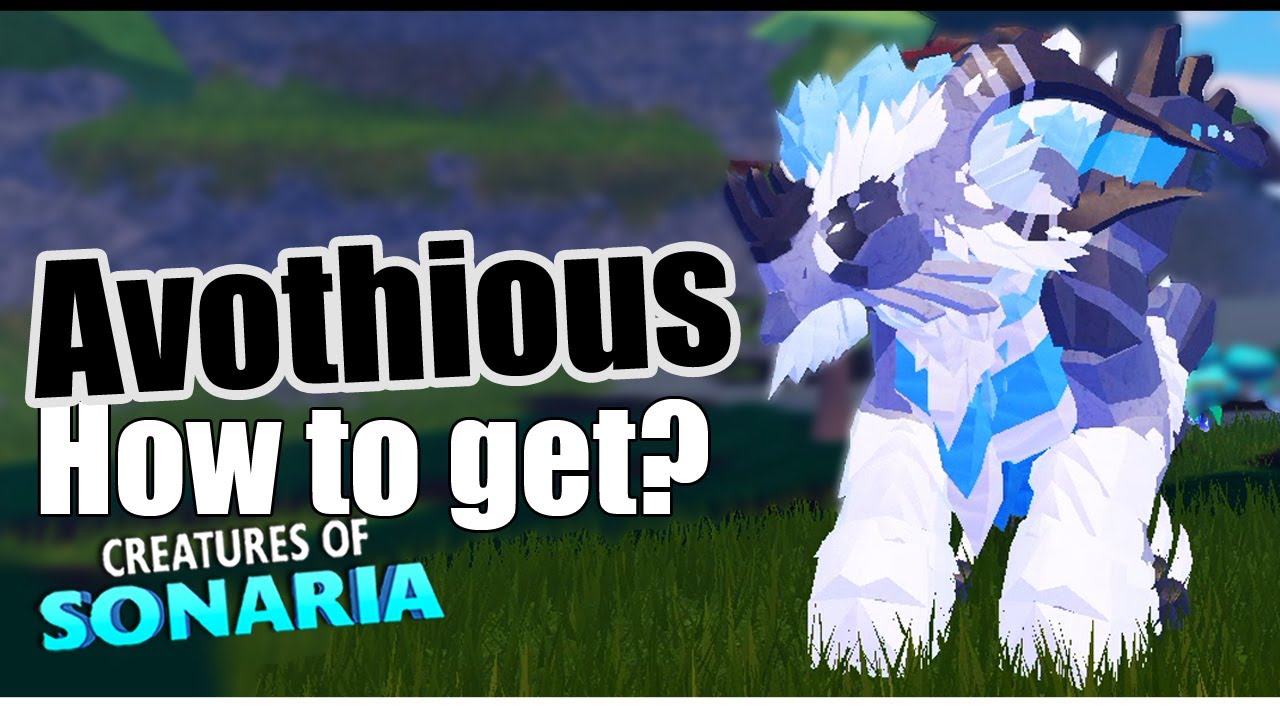 Avothius! How to get it? creatures of sonaria roblox - YouTube