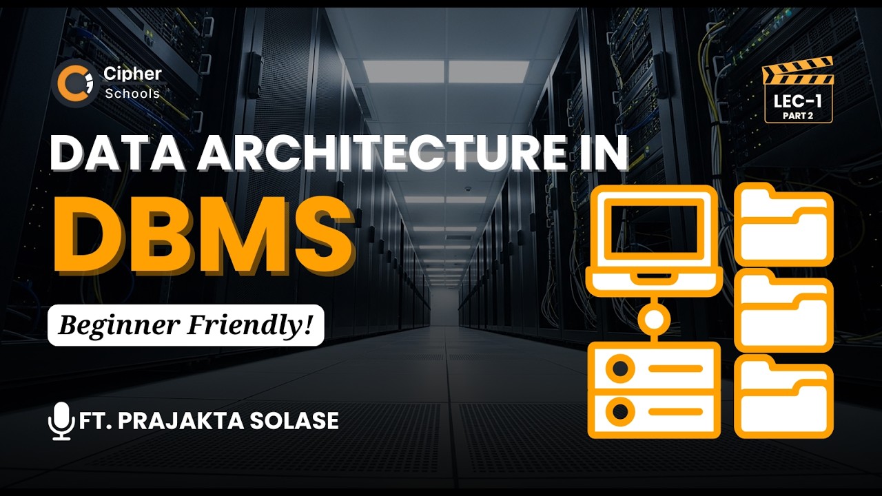 Data Architecture in DBMS 2026 | Lecture 1 Part 2| Database Management ...