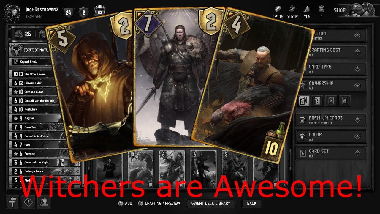 Pure Skellege Witchers With Arnaghad (Gwent Reckless Flurry Skellege ...