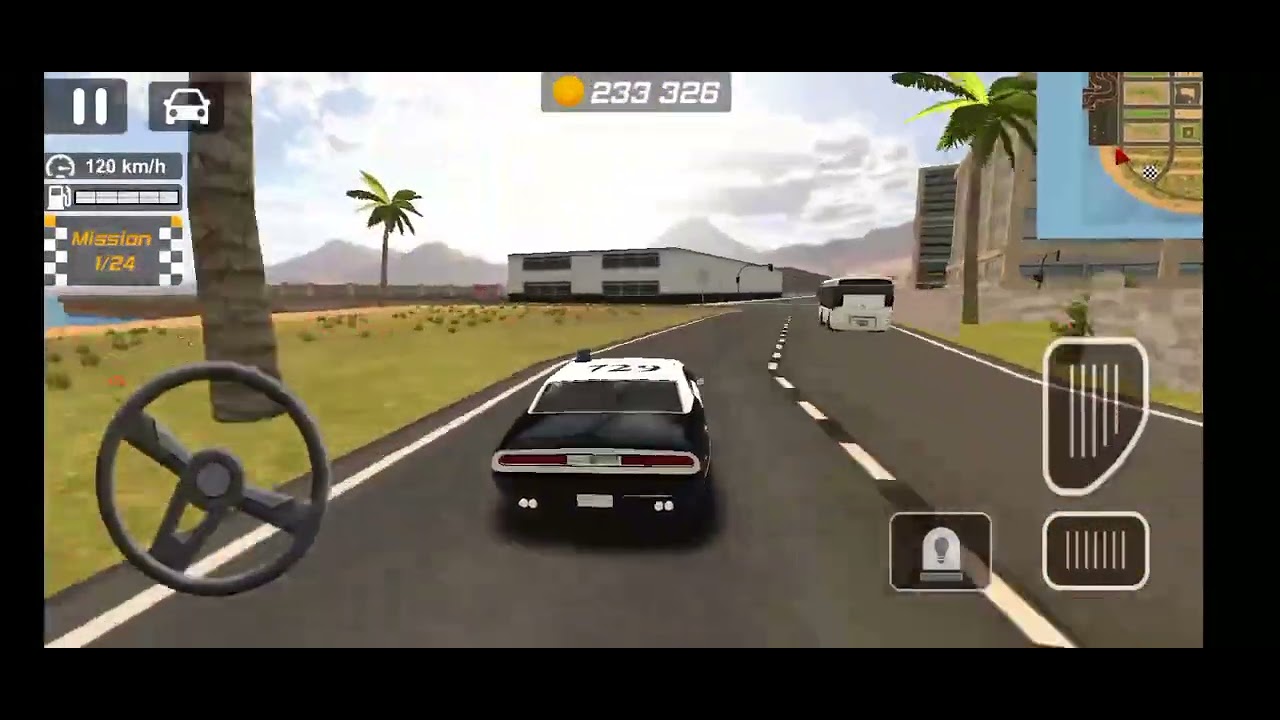 Police Drift car driving simulator e#139 || Police patrol car cursh ...