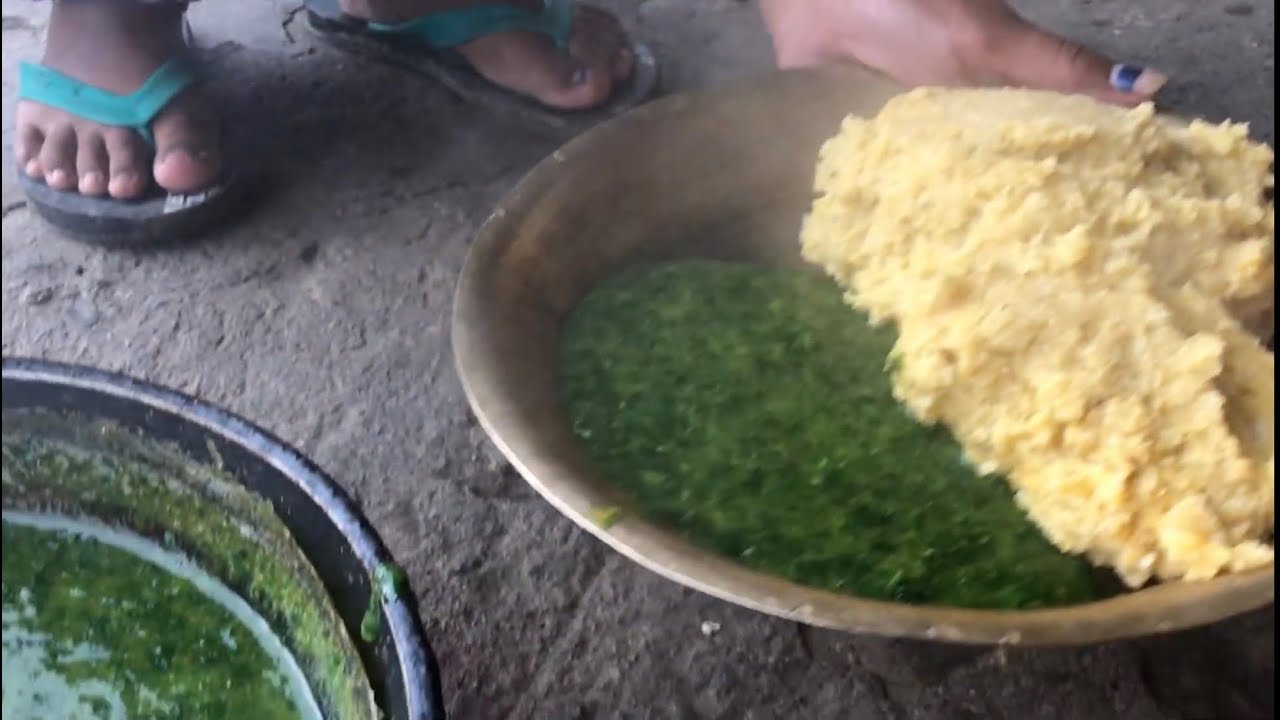 walk with me EP3 Nepali Traditional food Makai Dhido (Corn Porridge) # ...
