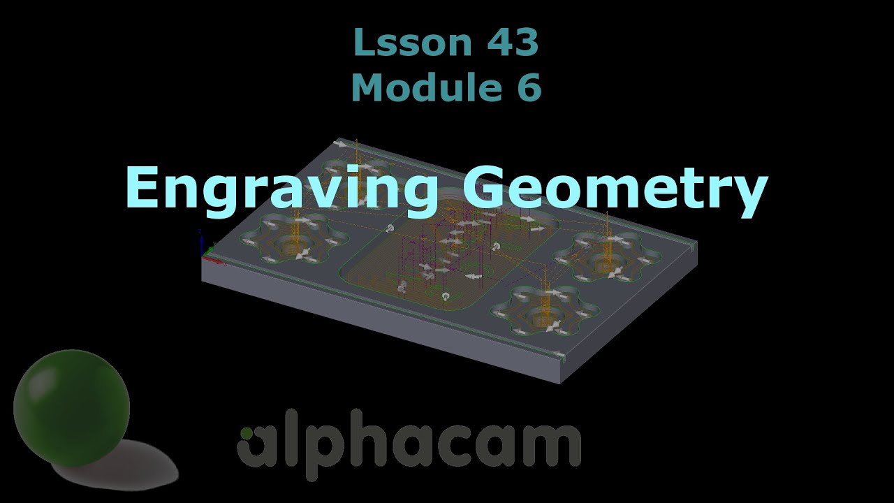 Engraving Geometry - Alphacam Training 43 - YouTube