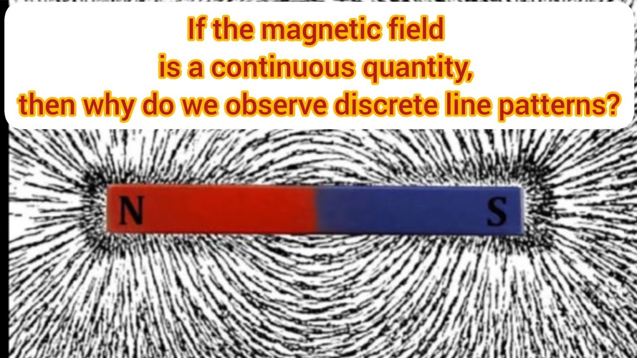 If the magnetic field is a continuous quantity, then why discrete line ...