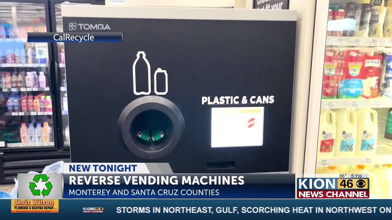 Reverse vending machines to assist in local recycling efforts - YouTube
