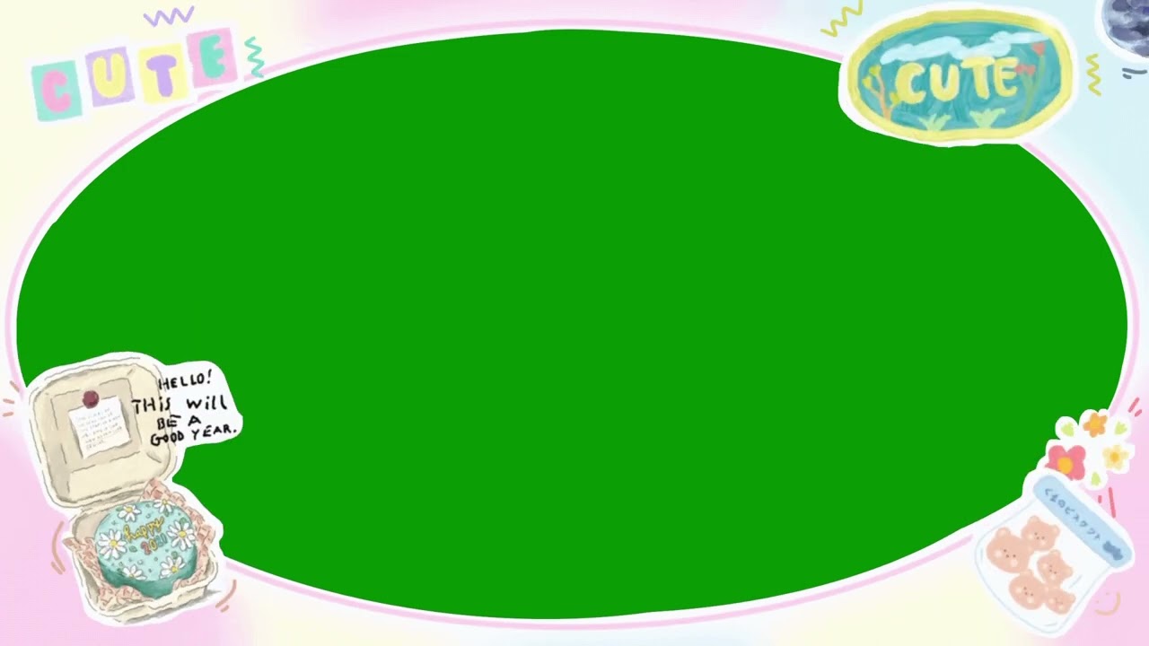 Cute & aesthetic Green Screen #21 - YouTube