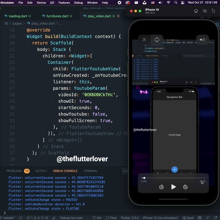 Flutter flutter_youtube_view Package Example #shorts - YouTube
