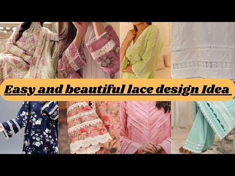 lace design simple kapry pr very easy and stylish 👗🥻 - YouTube