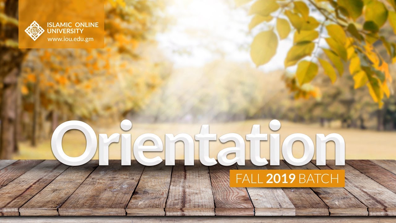 Orientation Fall 2019 - YouTube