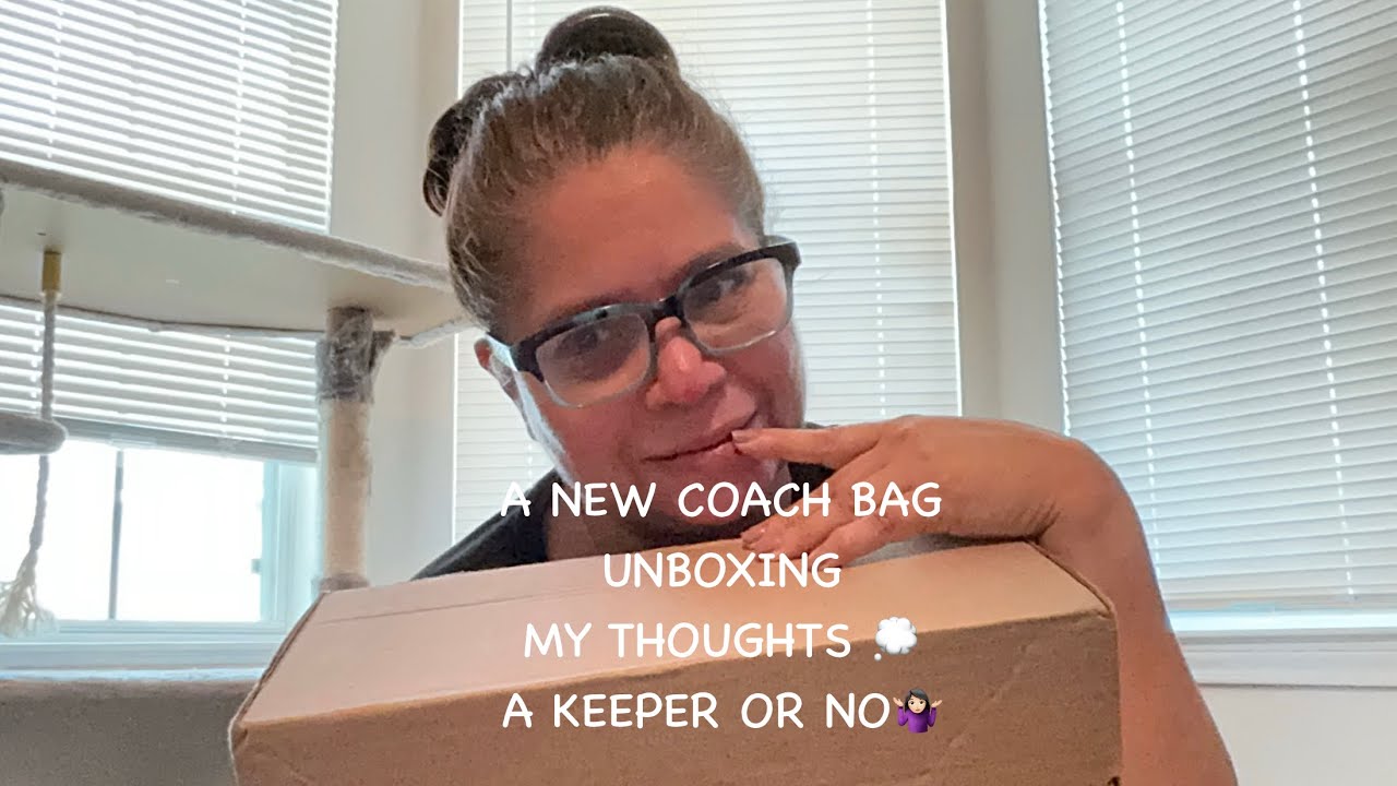 Unboxing the NEW Coach Denim Crystal Tabby 26😳Bling bling - YouTube