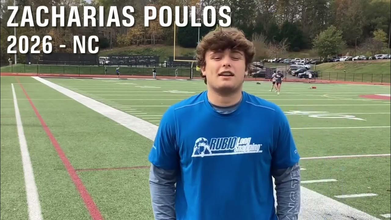 Rubio Long Snapping, Zacharias Poulos, November 10, 2024 - YouTube