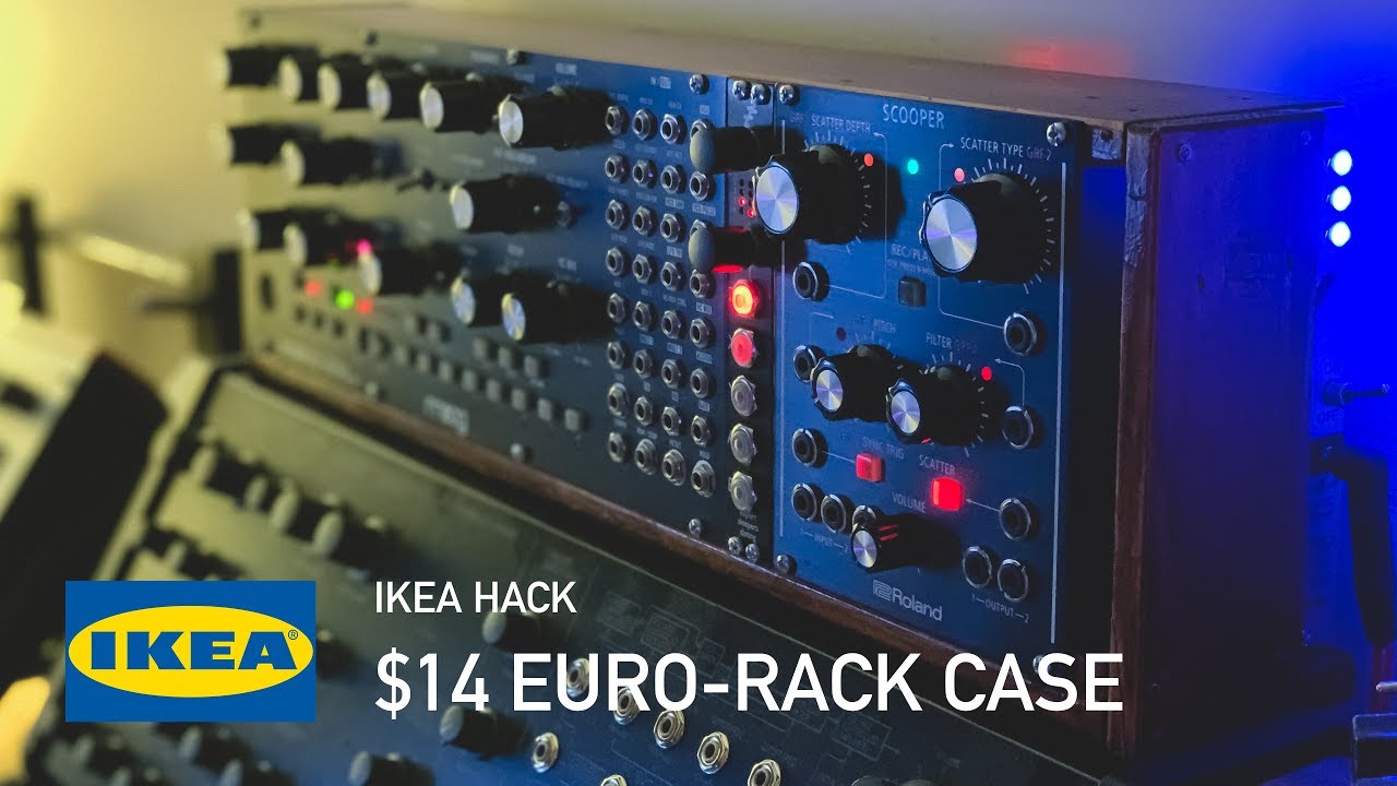 $14 DIY EURO RACK CASE (IKEA HACK) - YouTube