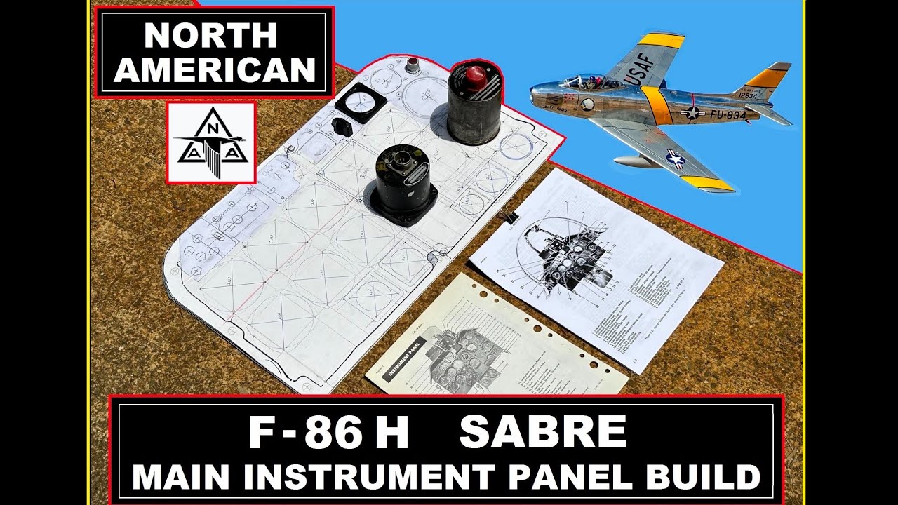 North American F-86H Sabre Main Instrument Panel Fabrication - YouTube