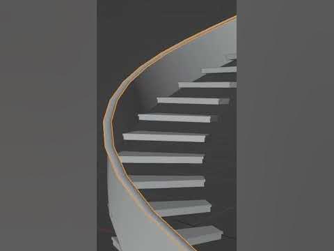 Spiral Staircase In Blender | PART 2 #shorts Tutorial - YouTube
