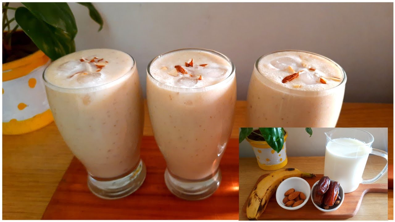 Dates Milkshake || Healthy Drinks Recipe || Energy Boosting Drinks ...