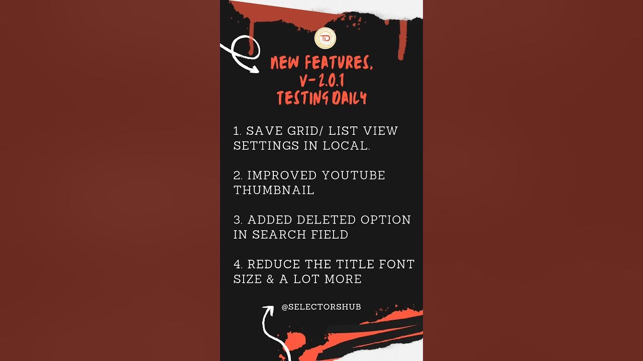 Updated Try And Give Your Review 😌👍 Selectorshub Testingdaily Testingupdates Youtube