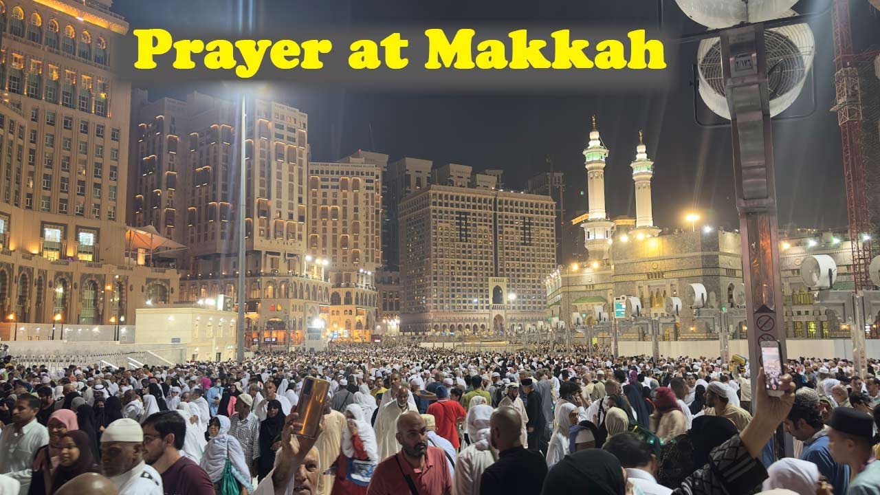 Masjid haram after Isha Prayer| Shar e ajyaad | عشاء کے بعد مکہ حرم ...