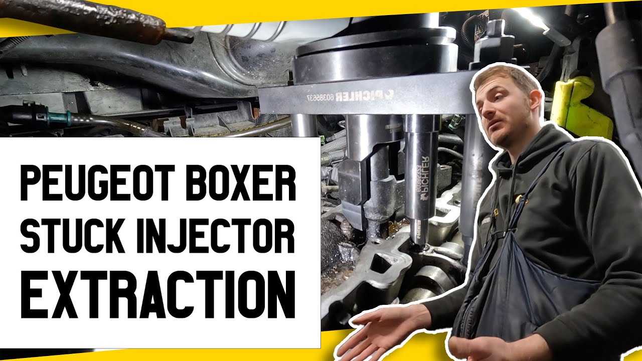 Peugeot Boxer 2.0 BlueHDi 2014 - 2019 remove stuck Injectors - YouTube