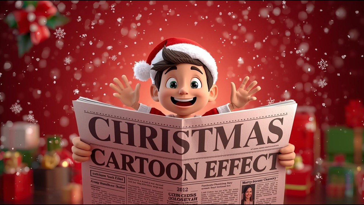 Epic Christmas Breakthrough Effect - how to create 3D cartoon holiday ...