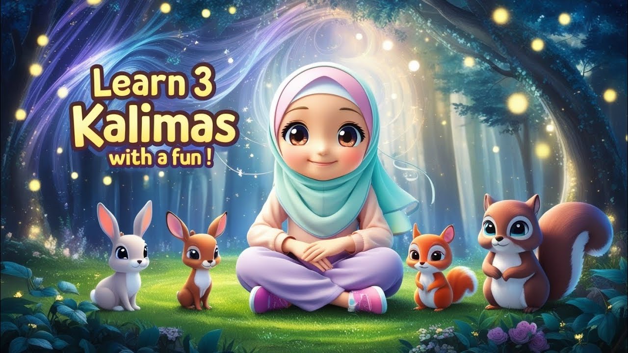 Learn 3 Kalimas with a Beautiful Song | Easy & Fun for Kids! 🎶3 Kalimas ...