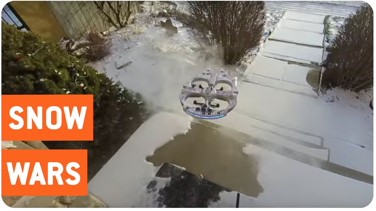 Star Wars Drone Clears Walkway | Snow Blowers - YouTube