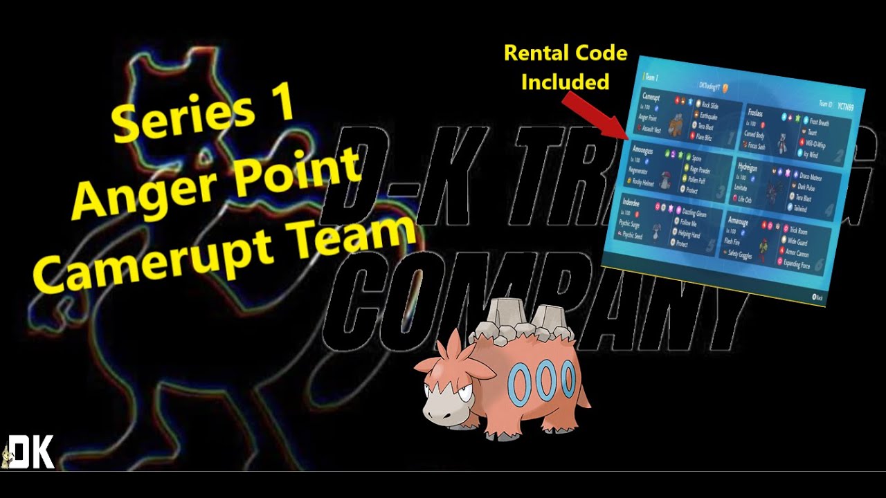 Series 1 Anger Point Camerupt Team :Pokémon Scarlet/Violet Wi-Fi ...