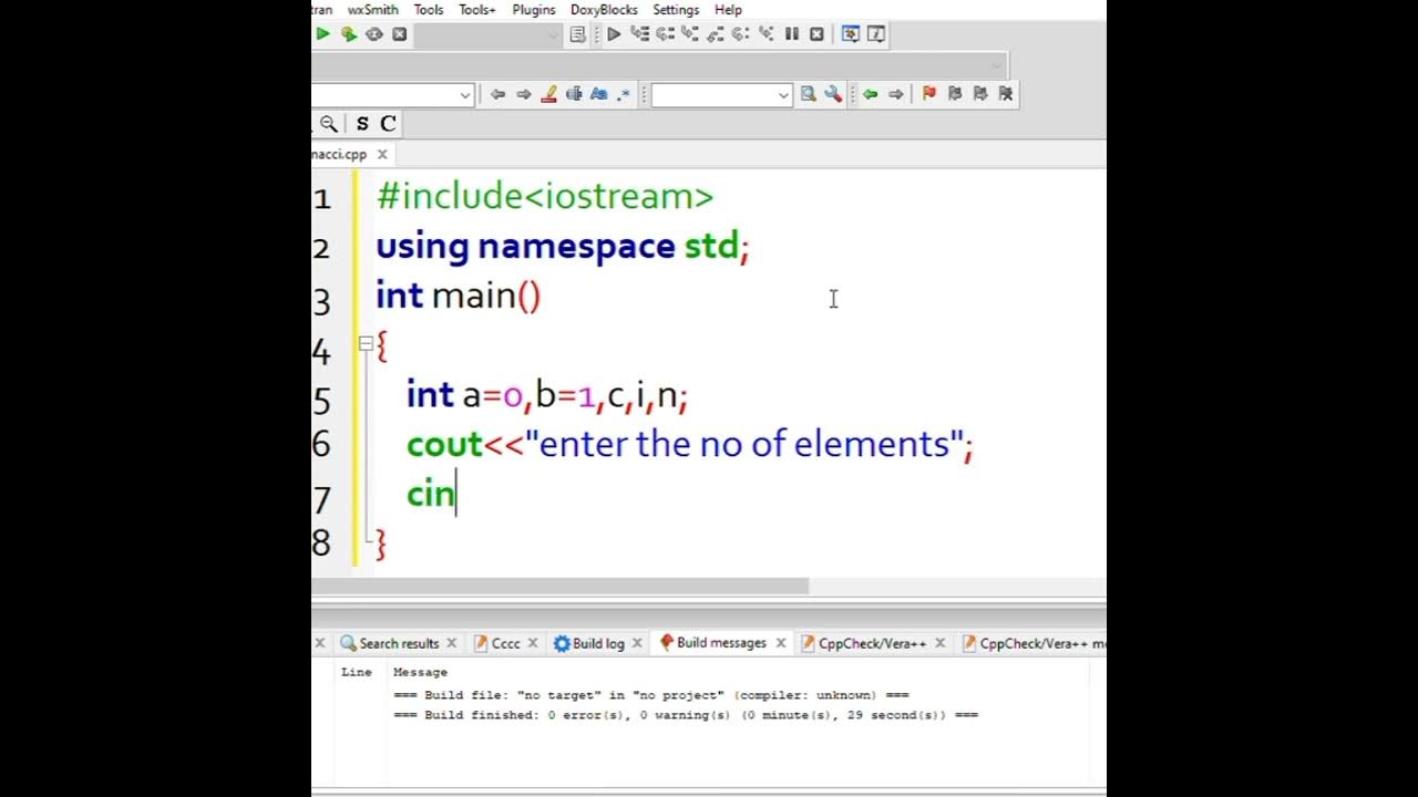 Fibonacci sequence program - YouTube