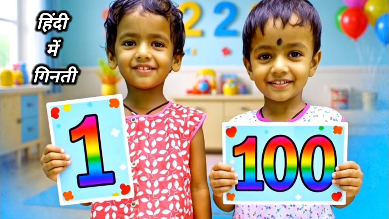 1 से 100 तक हिंदी गिनती | Kids Counting Hindi | Learn Numbers with ...