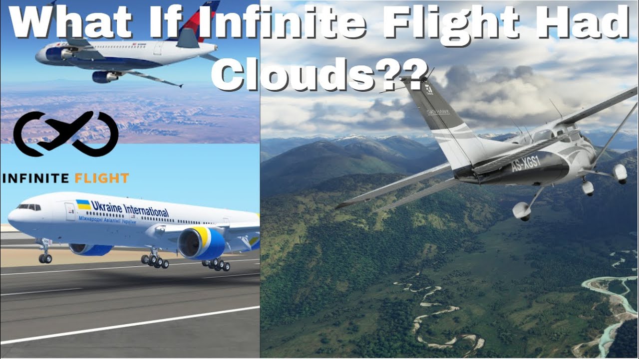 What if Infinite Flight had clouds?? - YouTube