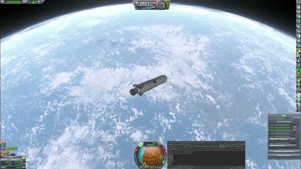 Kerbal Space Program - KRPC Autopilot to Orbit and Landing - YouTube