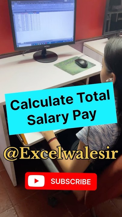 Calculate Total Salary Pay #excelwalesir #exceltricks #computertips #ytshorts #exceltraining ...
