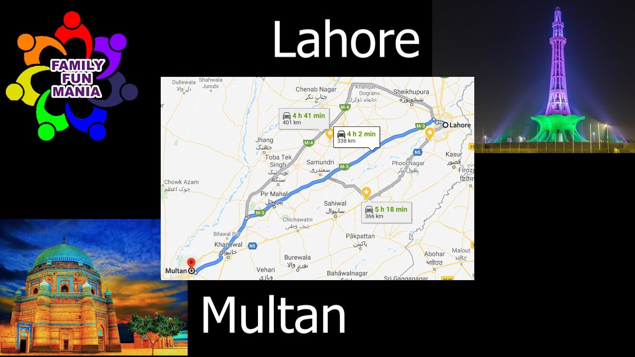 Lahore to Multan Motorway Travel by Family Fun Mania (Travel Series ...