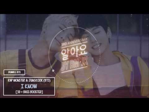[3D+BASS BOOSTED] BTS (방탄소년단) RAP MONSTER & JUNGKOOK - I KNOW (알아요) | bumble.bts
