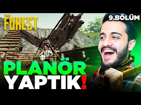 DEV PLANÖR YAPTIK! GÖKYÜZÜNE TELEFERİK DİKTİK! The Forest #9