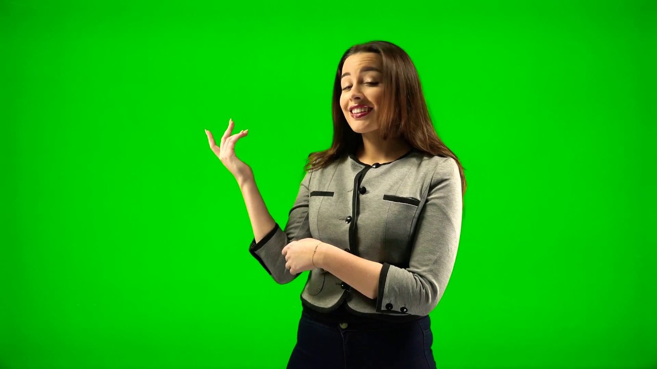 Girl visual green screen effects in studio|How to use Chroma key ...