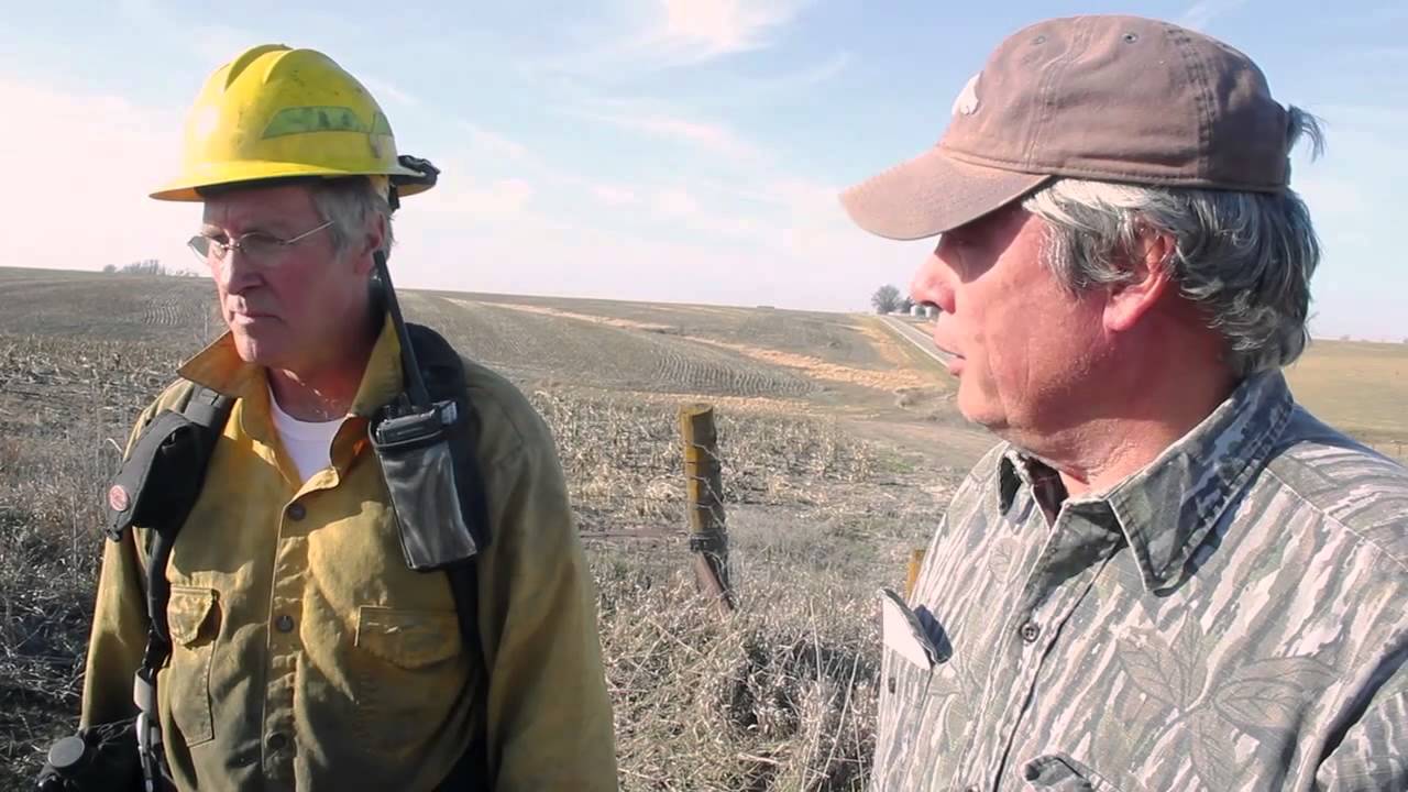 Prescribed Fire CRP Burn - Madison County, Iowa - December 2012 - YouTube