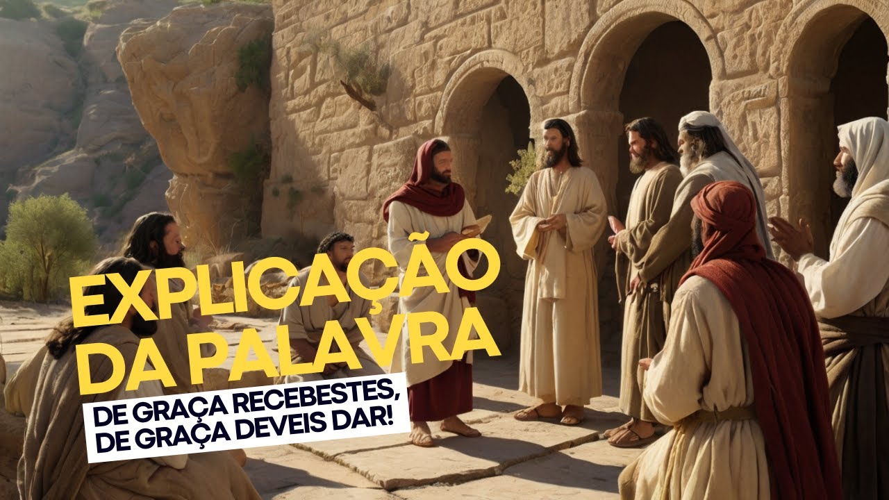 Explicação da Palavra do dia 11 de junho De graça recebestes, de graça ...