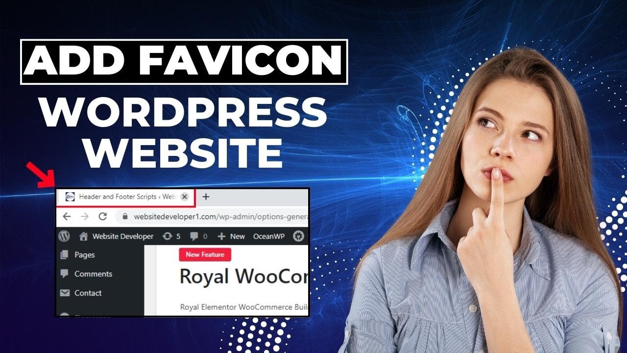 Add Favicon Site Identity In WordPress Website II Add Site Identity In ...