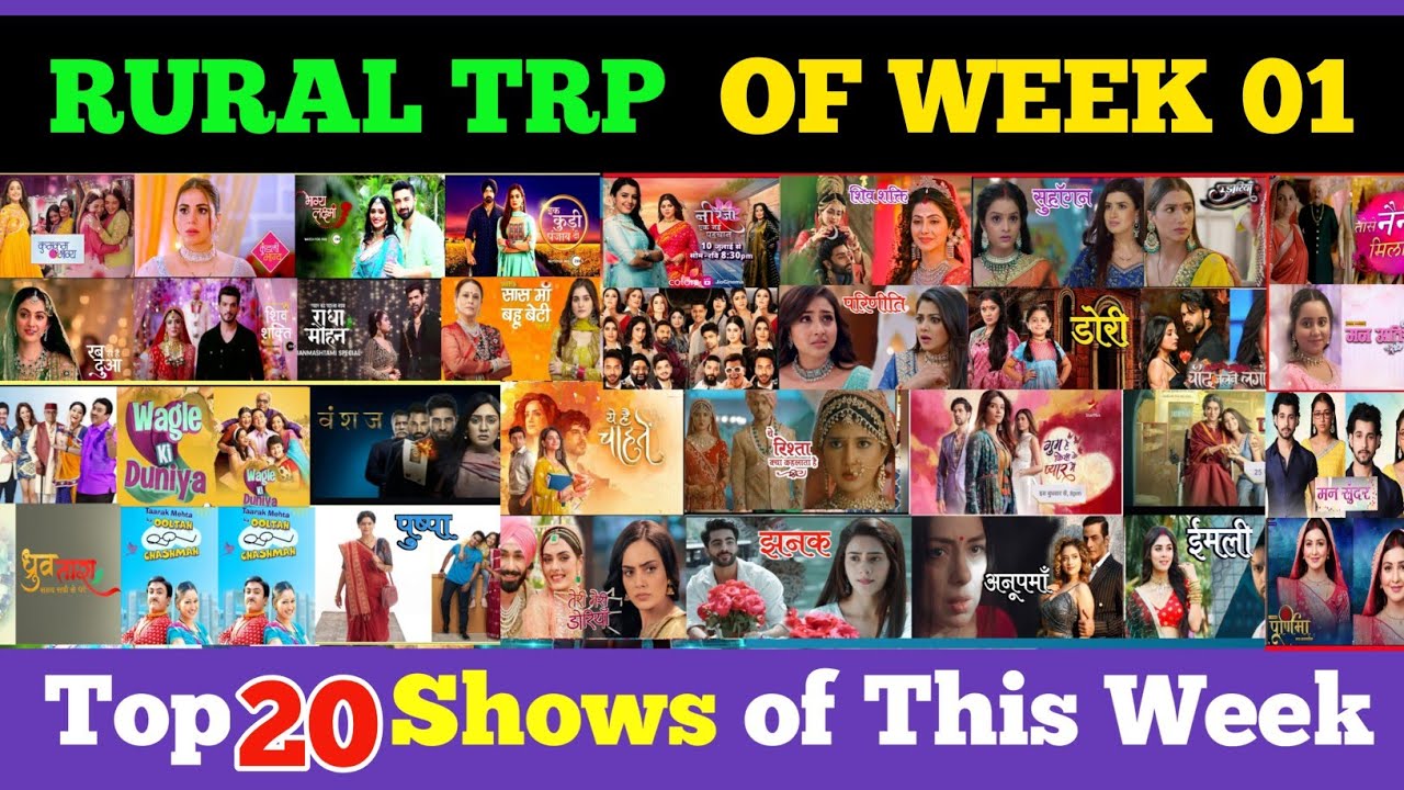 😱Rural TRP Report of Week 01 (2024) : Top 20 Shows of this Week - YouTube