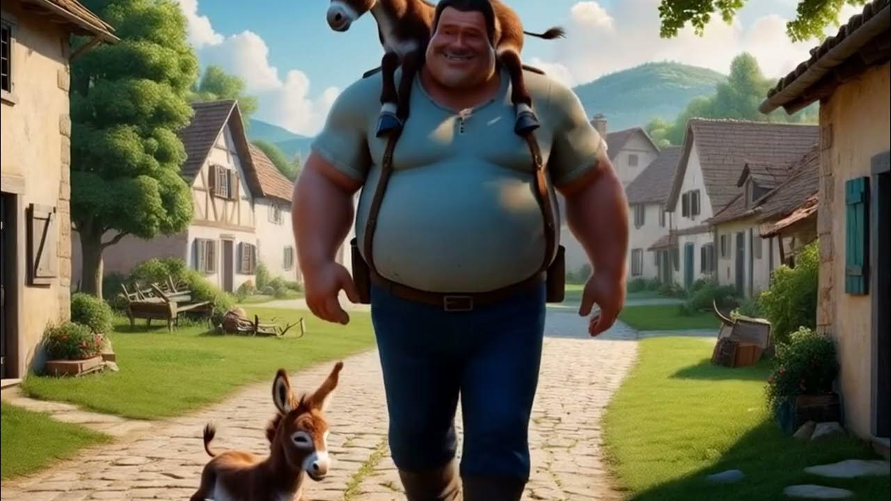 The Big Man and the Little Donkey A Tale of Kindness🫏 #animals #Donkey ...