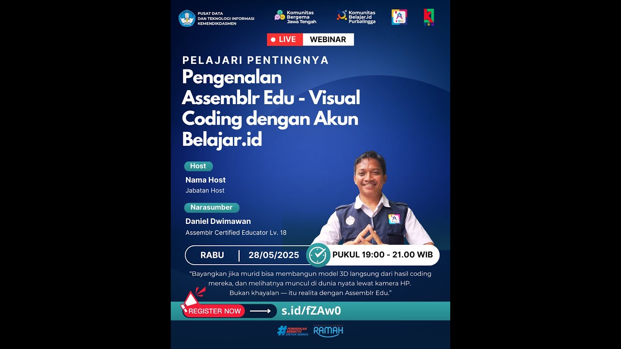 Pengenalan Assemblr Edu - Visual Coding dengan Akun Belajar.id - YouTube