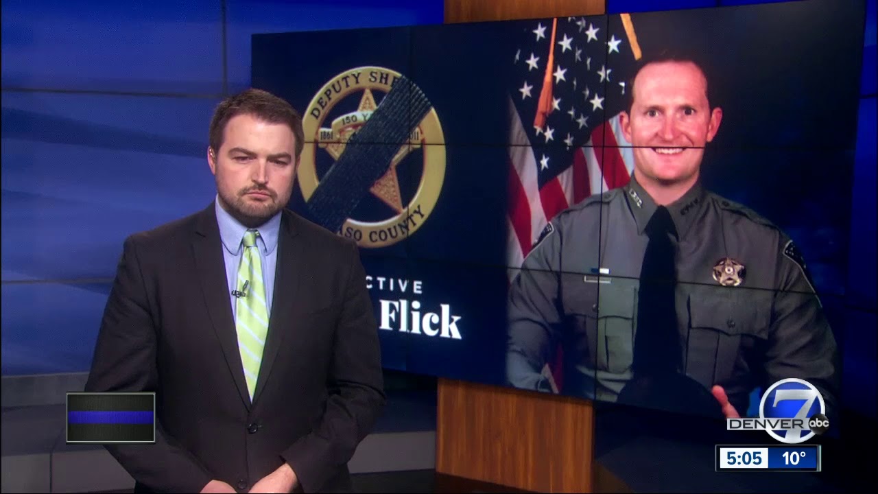 Law enforcement, public honor El Paso Co. Deputy Micah Flick during ...