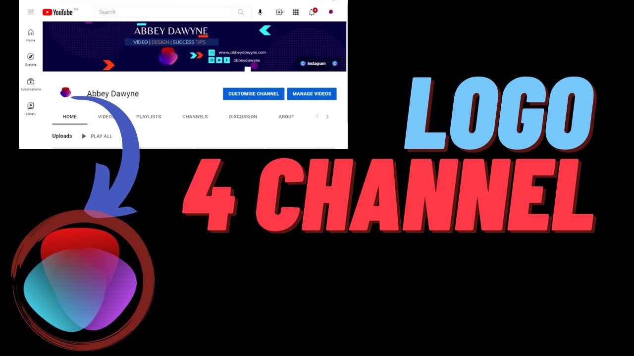 How To Make A Channel Logo For Free With Canva (Step By Step Tutorial W ...