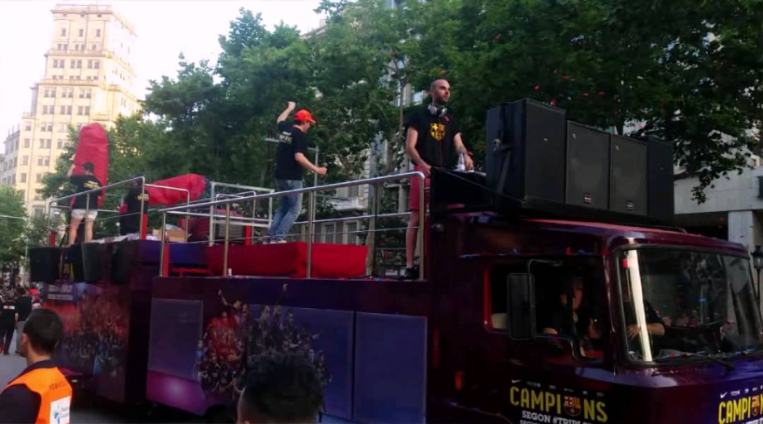 FC Barcelona Treble Celebration 2015 - YouTube