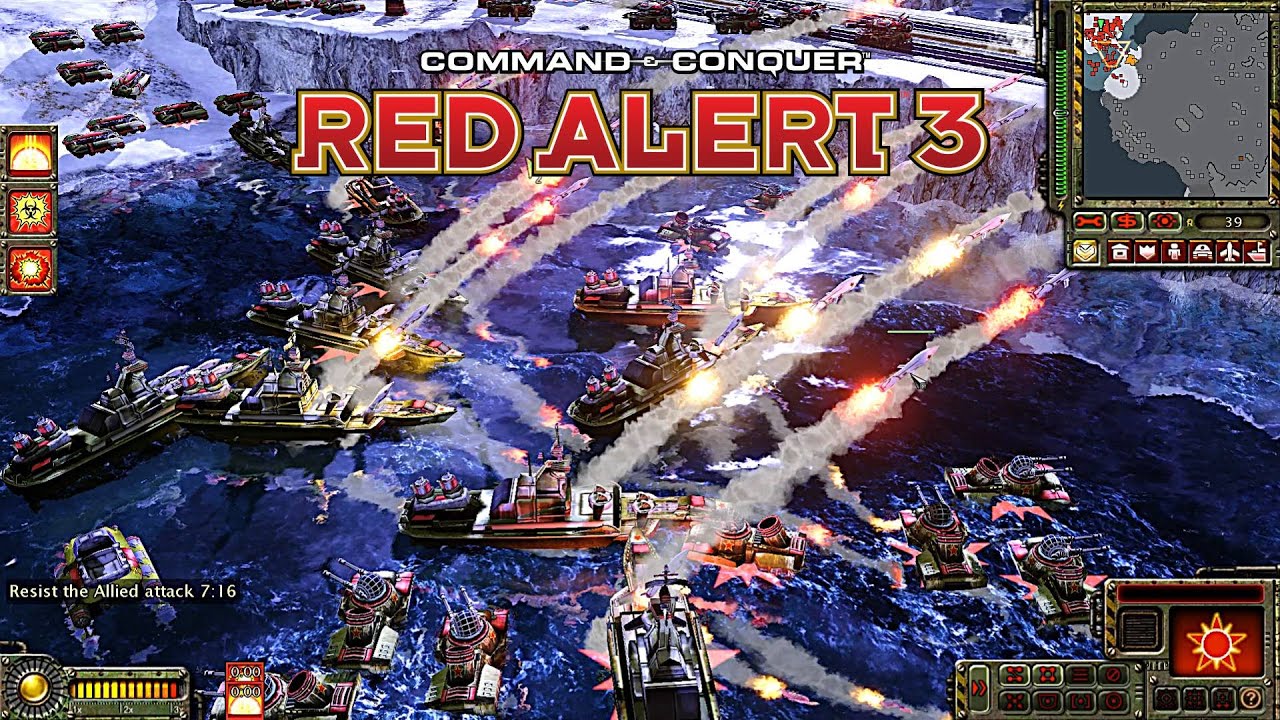 Red Alert 3 Streamlined MOD Soviet in MAP The Final Countdown - YouTube