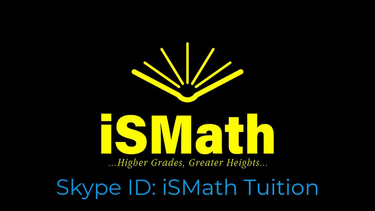 iSMath Tuition Online Tutoring - YouTube