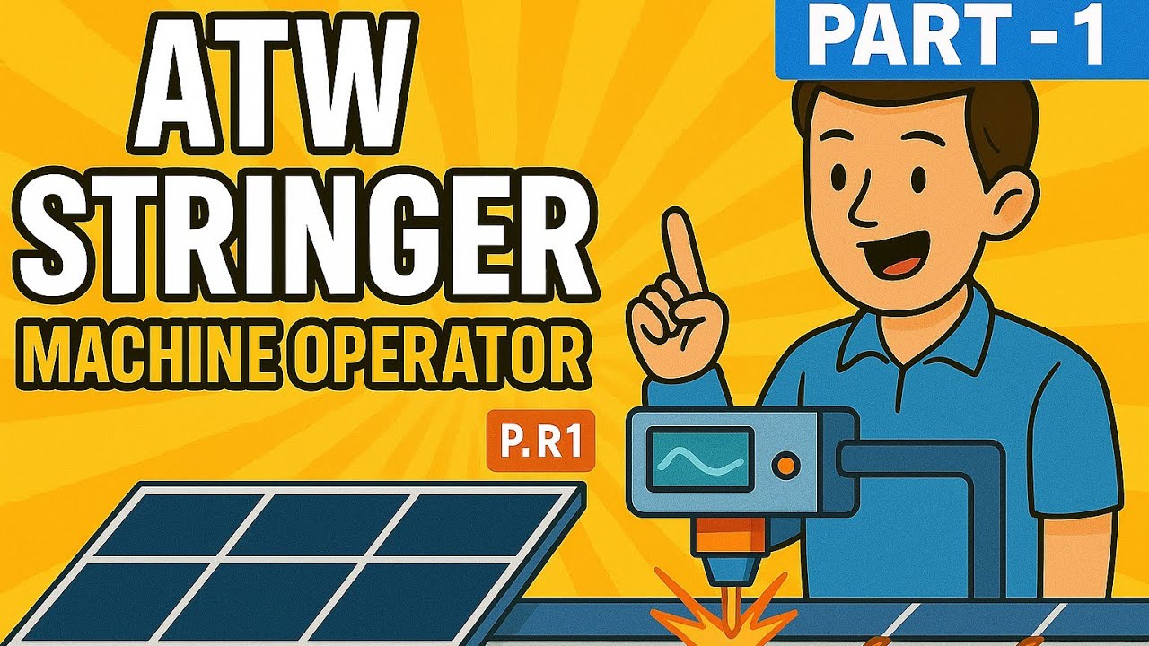 Solar module | stringer operation | Manufacturing| Atw Stringer| kaise ...