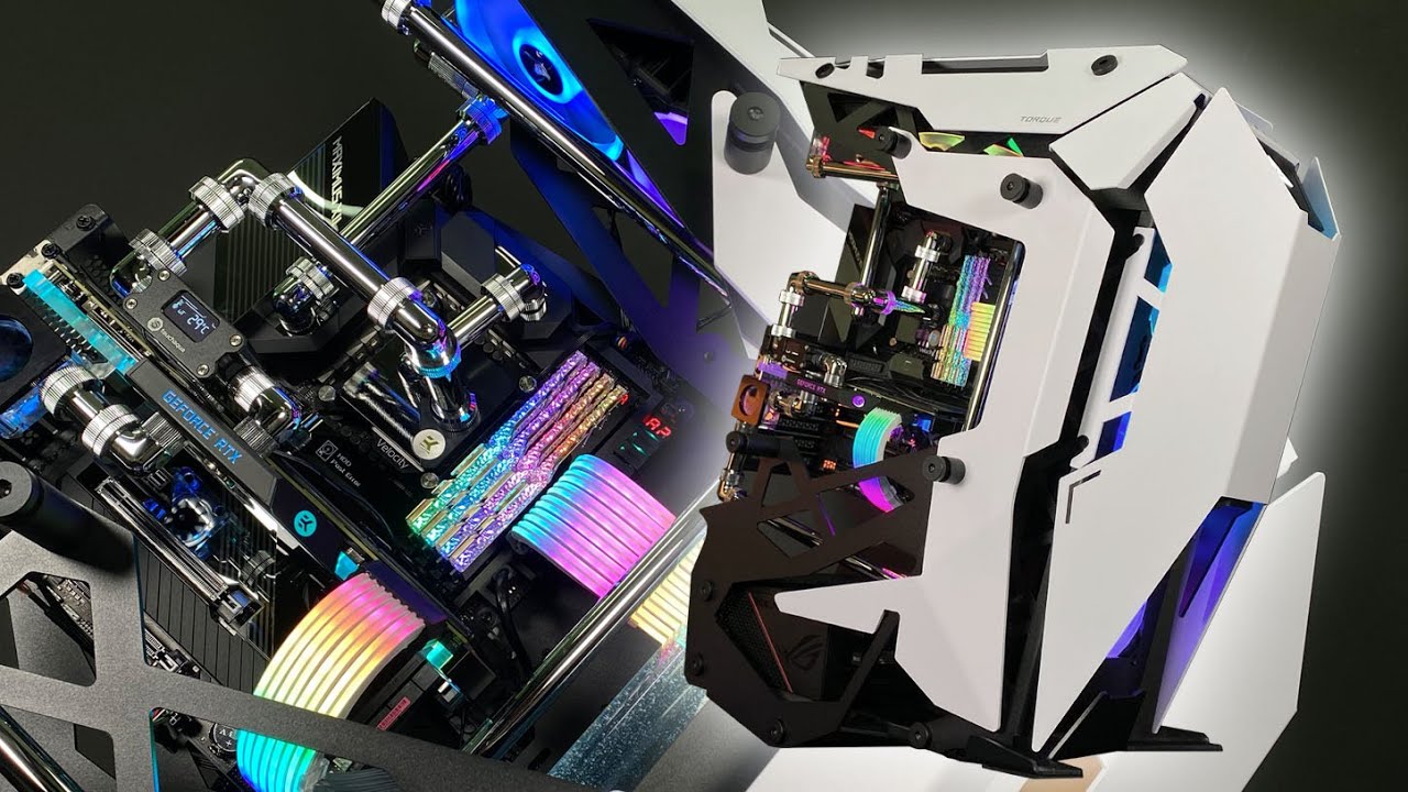 $5000 Antec Torque White Watercooled GamingPC Build - YouTube