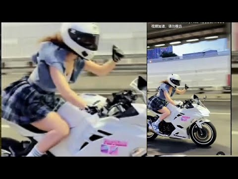 meanwhile, in japan, bikergirl, mini skirts, padding is